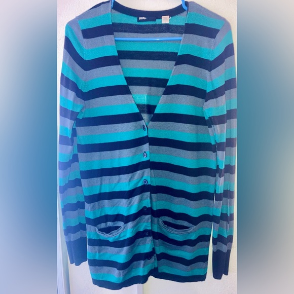 BDG | Sweaters | Vintage Mf Urban Outfitters Tricolor Cardigan | Poshmark